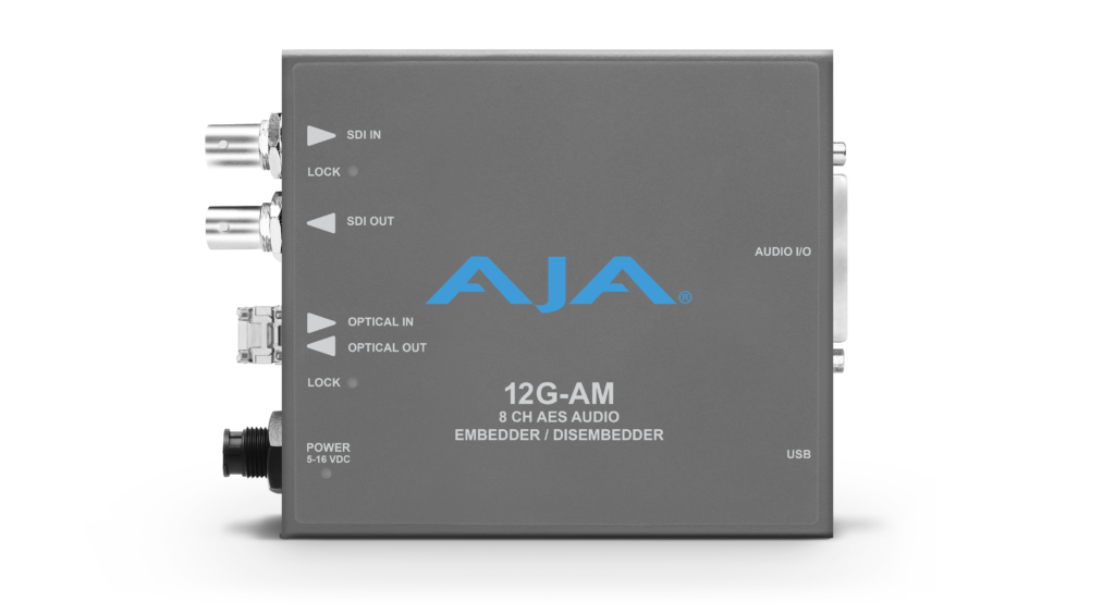 AJA 12G-SDI Input and Output up to 4K/UltraHD with LC Fiber Transceiver ...